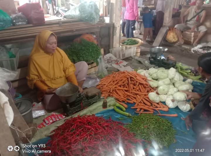 Harga Cabai di Pasar Modern Tubaba Capai 60 Ribu - Jari Lampung
